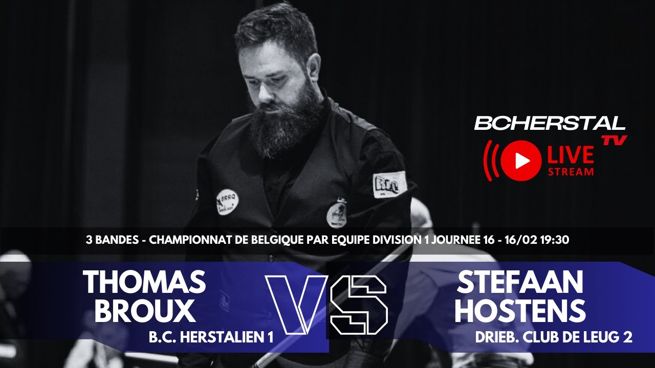 INTM - HERSTALIEN 1 Vs DE LEUG 2 / BROUX Thomas Vs HOSTENS Stefaan ...