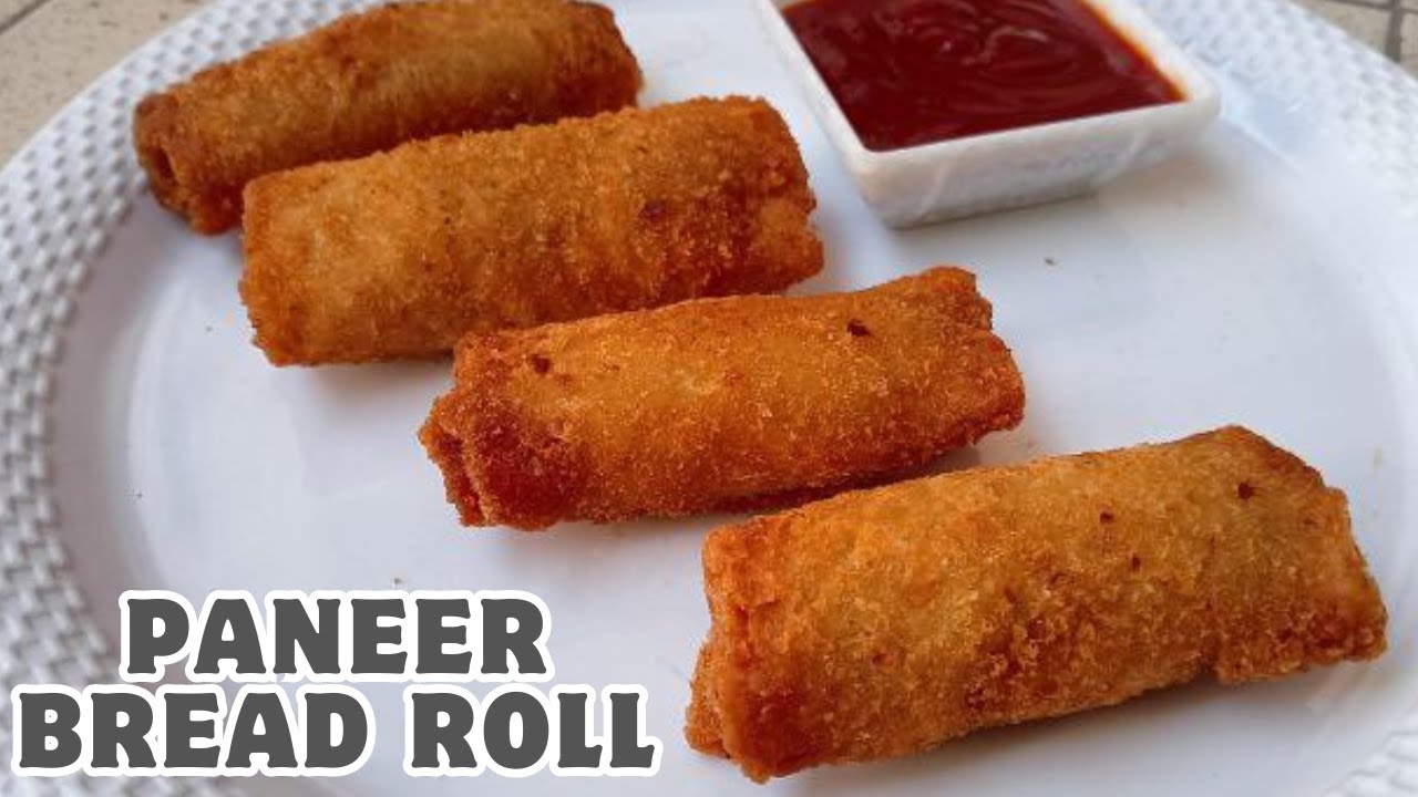 Paneer Bread Roll / Paneer Stuffed Bread Roll Recipe / Finger Bread ...