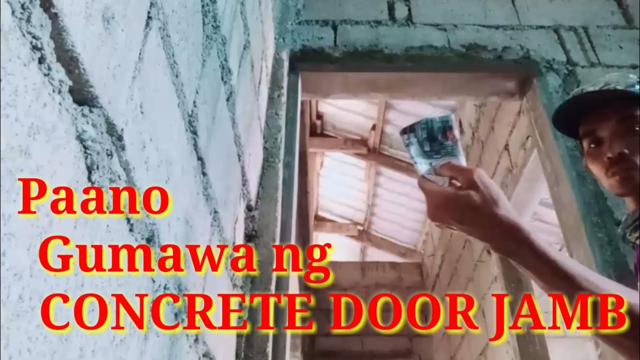 CONCRETE DOOR JAMB// paano gawa ng sementong hamba ng pinto ...