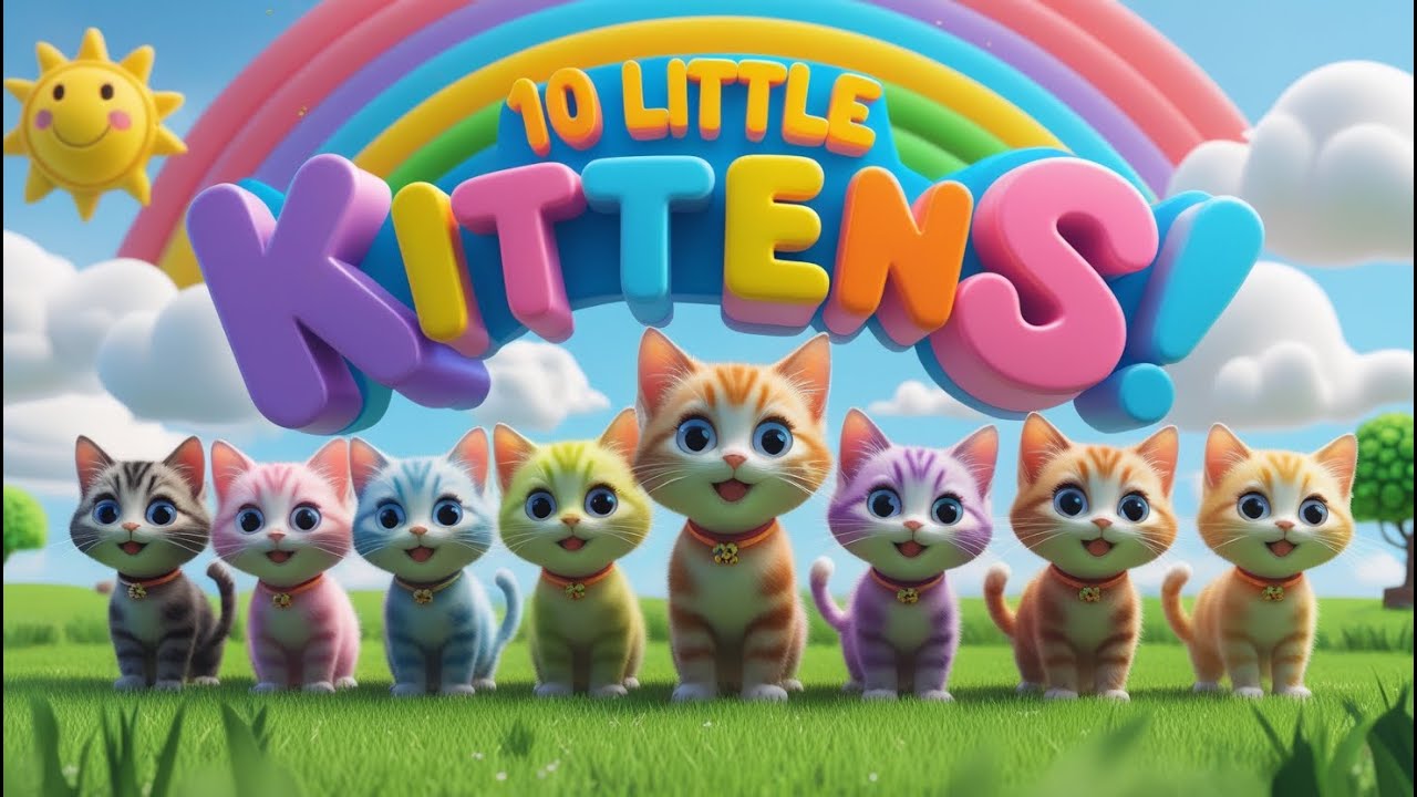 10 Little Kittens | Fun Counting Song for Kids - YouTube