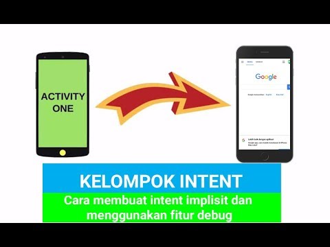 Android Studio - Kotlin, Cara membuat intent implisit dan penggunaan fitur debug - YouTube