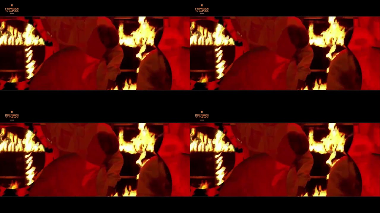 BTS FIRE REMIX PERMISSION TO DANCE ON STAGE ONLINE CONCERT - YouTube
