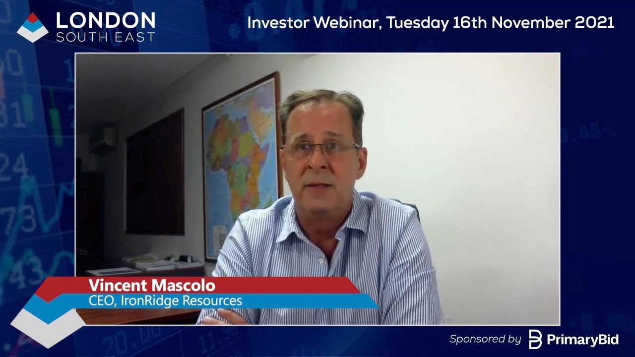 Vincent Mascolo, IronRidge CEO #IRR outlines his demerger plans and ...