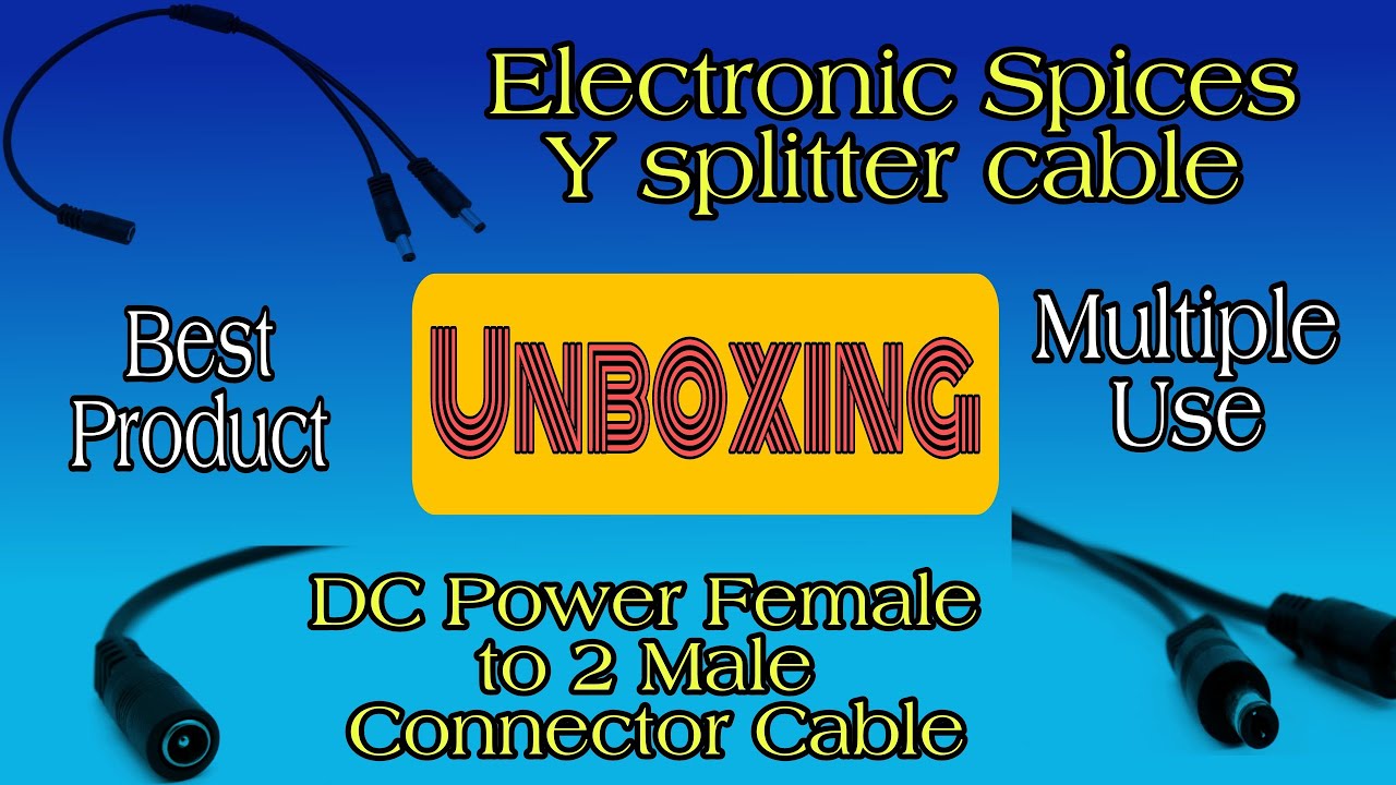 Electronic Spices | Y Splitter Cable Connector | Multiple Purpose ...