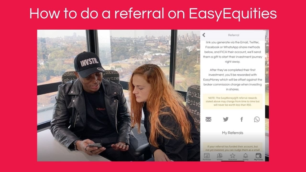 How to do a referral on EasyEquities - YouTube
