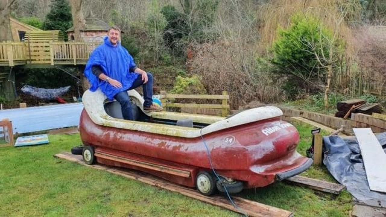 Runaway Log Flume Boat from Alton Towers Found in Sheffield River - YouTube