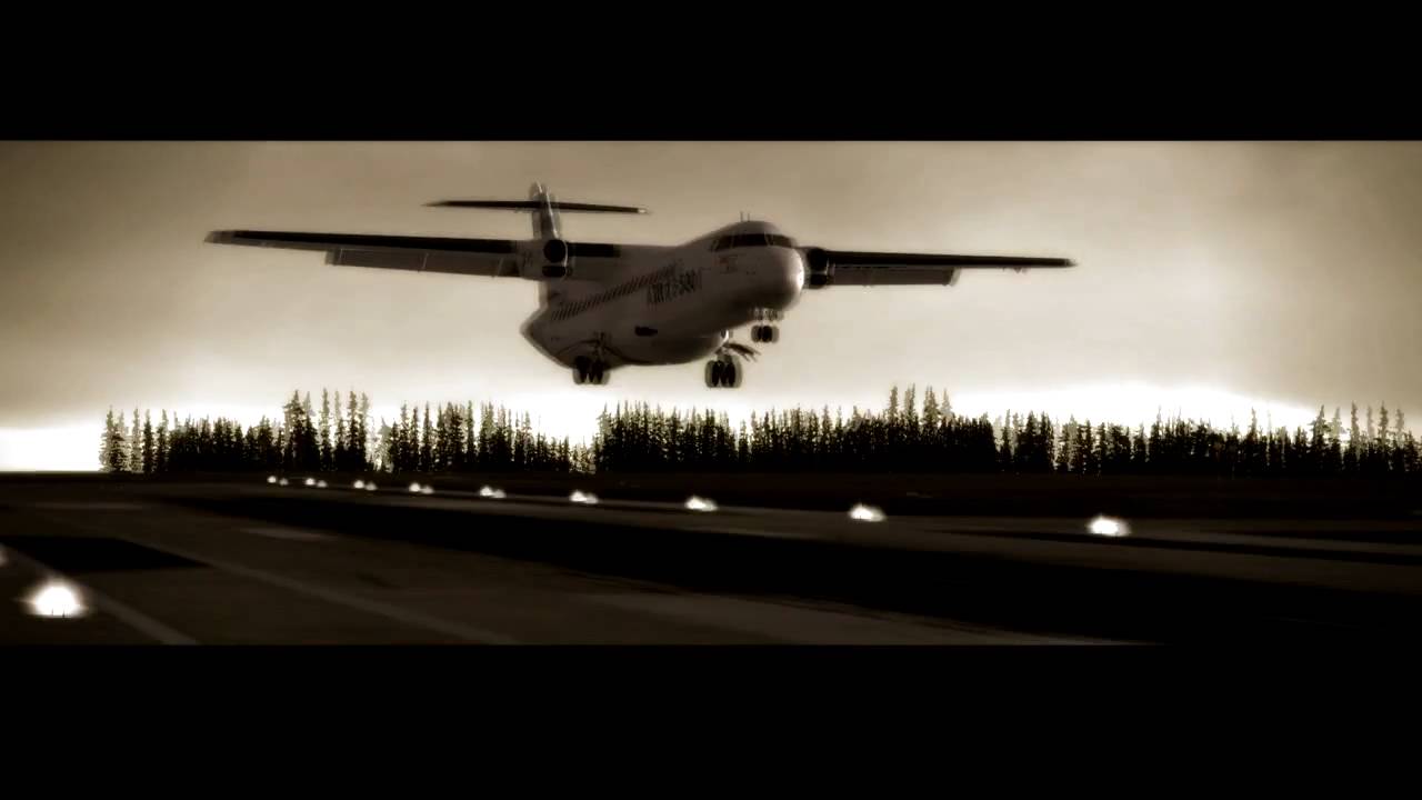 ATR landing - YouTube