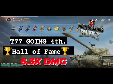 T77 | 4th. Place Hall of Fame all Time 🤯 By MarkouDuvnjak | WOTB ⚡ WOTBLITZ ⚡ World of tanks ...