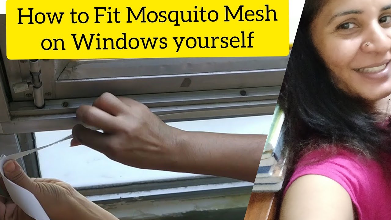 Quickly Fit Mosquito Mesh(Jali) on Aluminium or Glass Window | Khud ...
