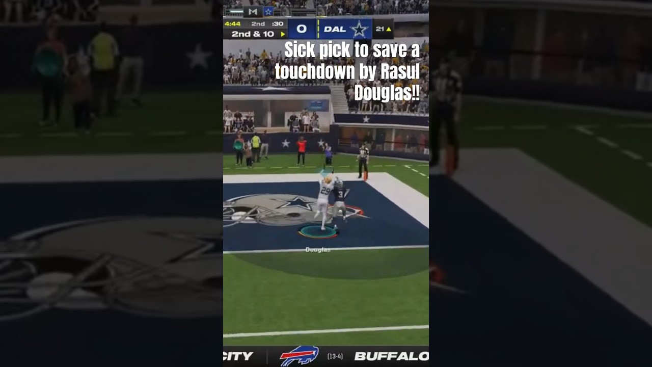 Sick pick saves a touchdown!! #likeandsubscribe #gaming #madden24 # ...