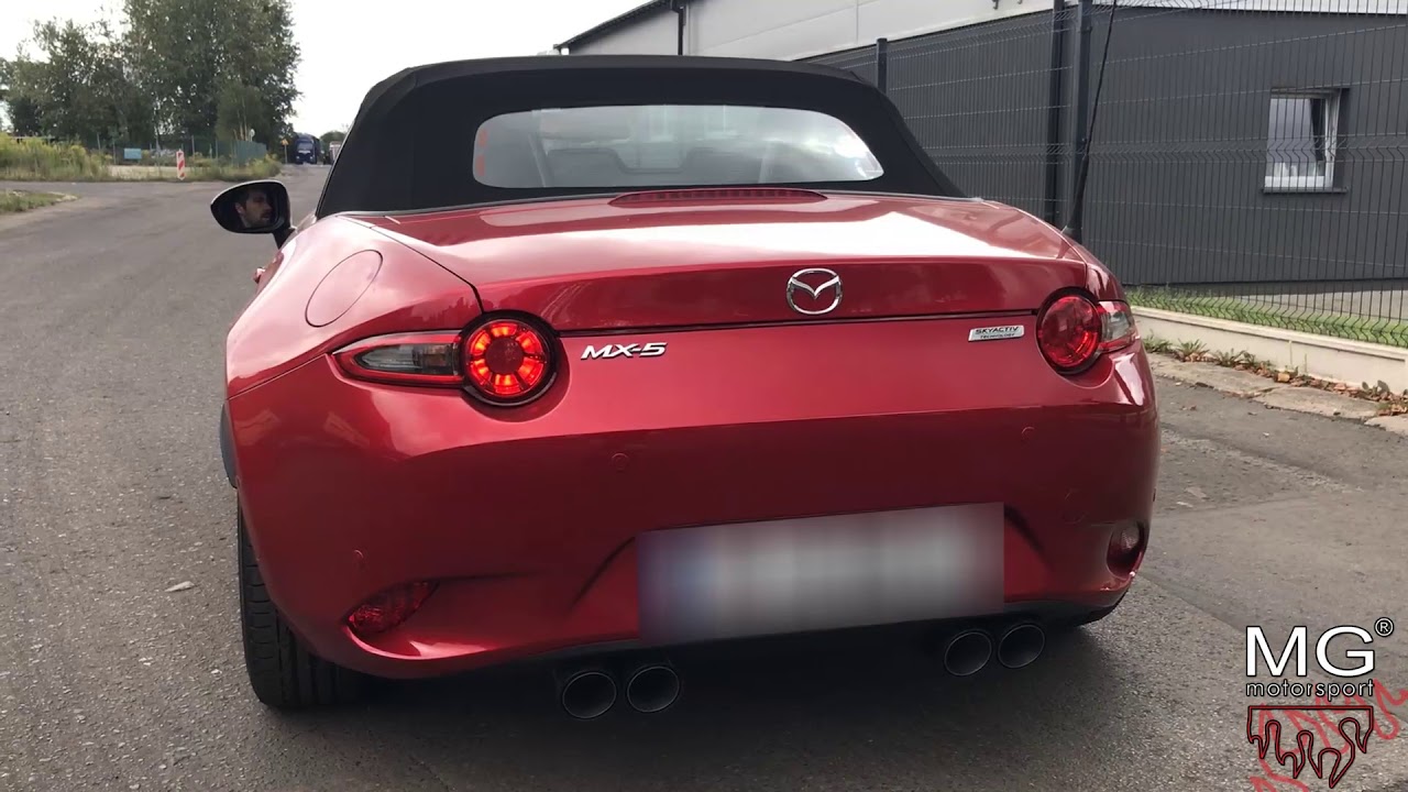 Mazda MX-5 (ND) w/ MGmotorsport.pl exhaust - YouTube