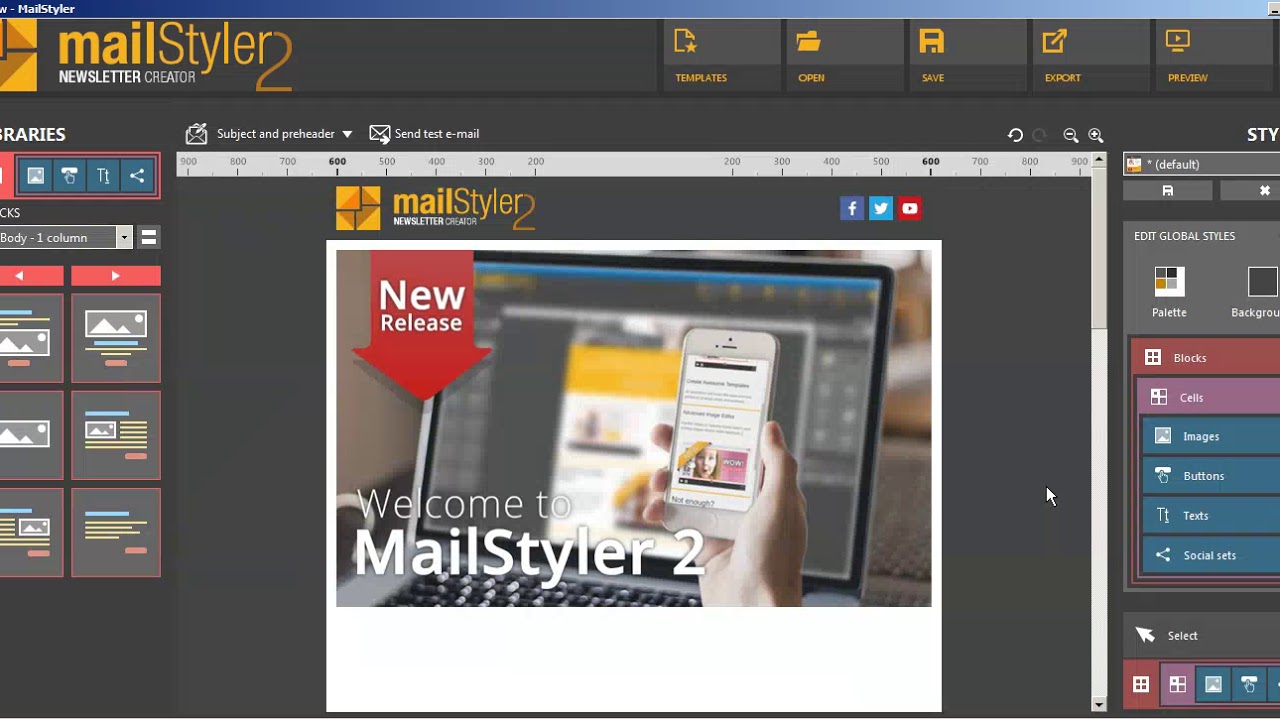 How to create custom style in Mailstyler - YouTube