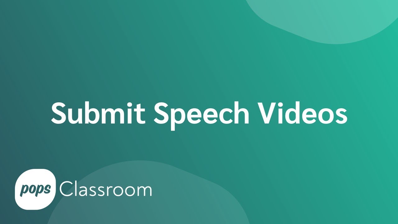 How To: Submit Speech Videos - YouTube