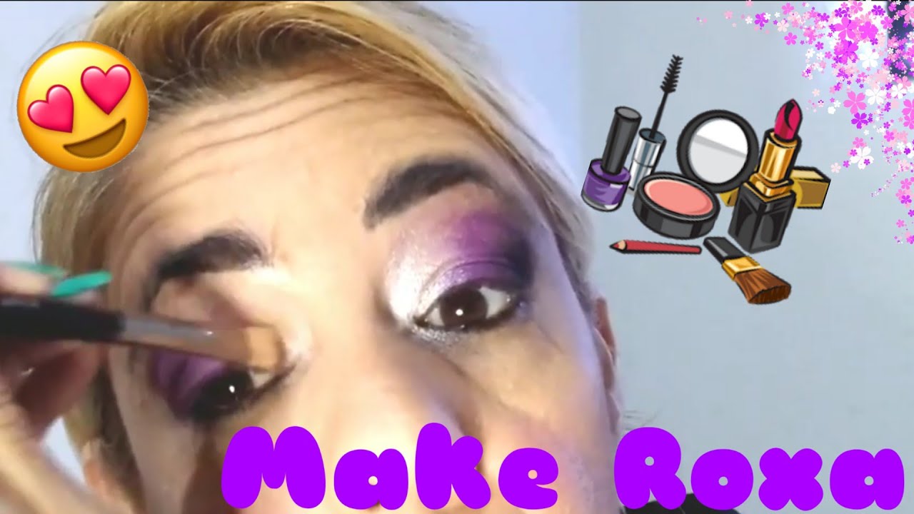 De Frente com a Glamourosa (Make Roxa com Esfumado Preto 😱😍😱 - YouTube