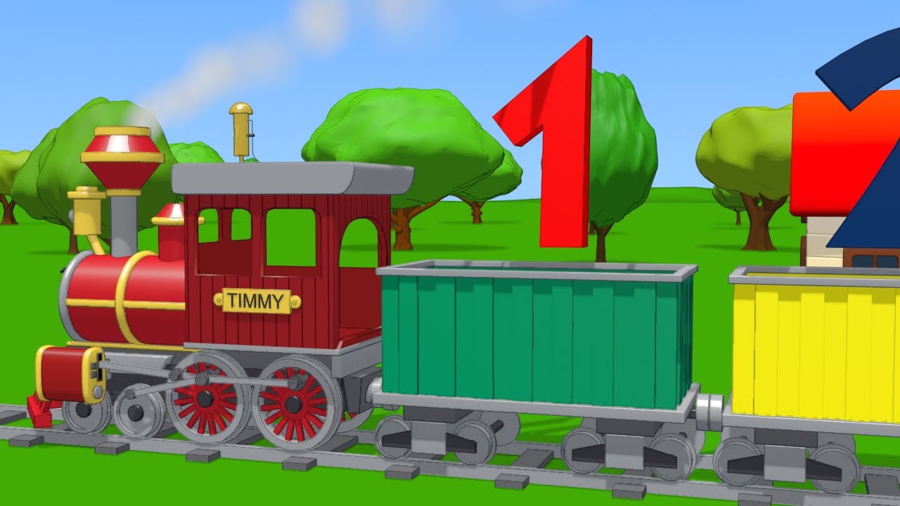 VIDS for KIDS in 3d (HD) - Timmy the Numbers Train - AApV - YouTube