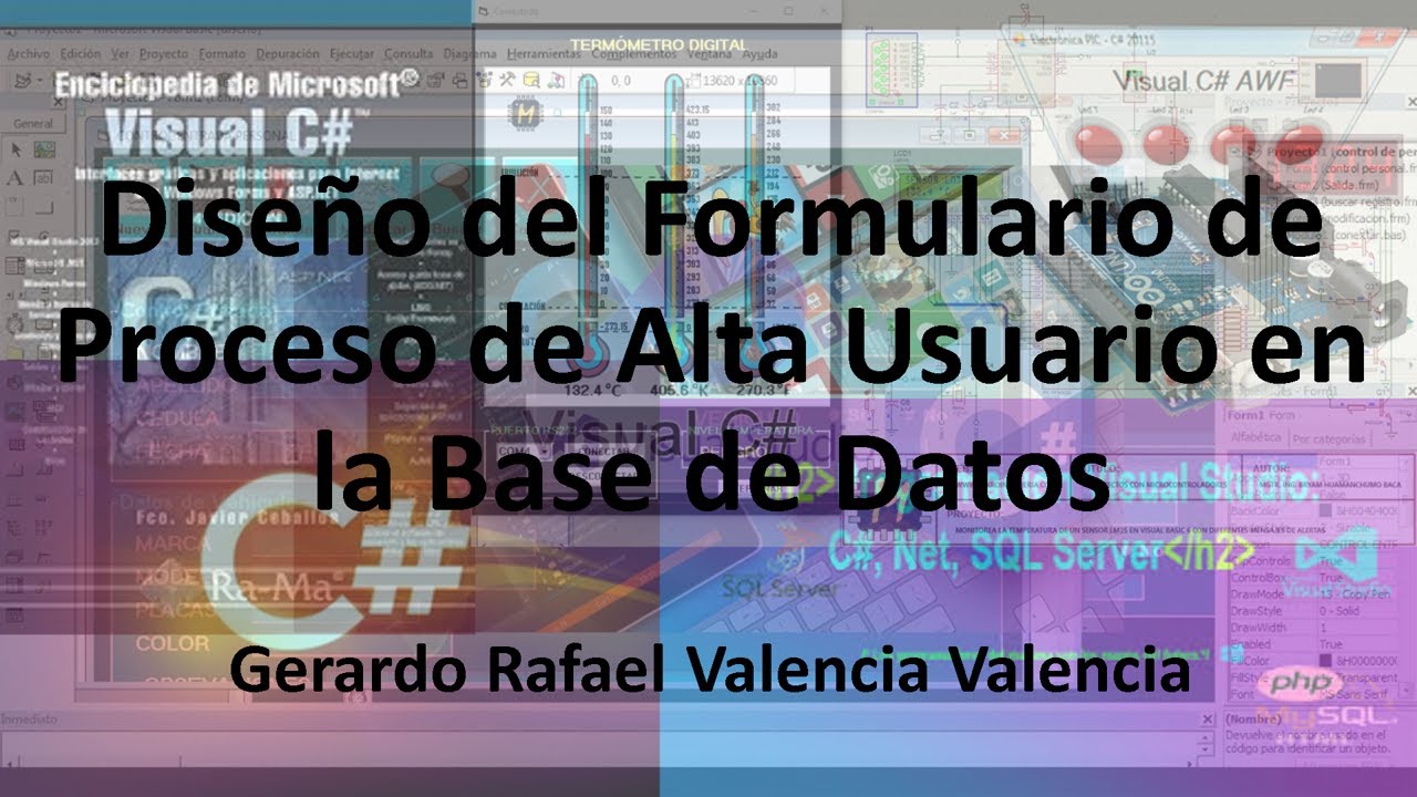 DISEÑO DEL FORMULARIO DE PROCESO DE ALTA DE UN USUARIOEN LA BASE DE ...