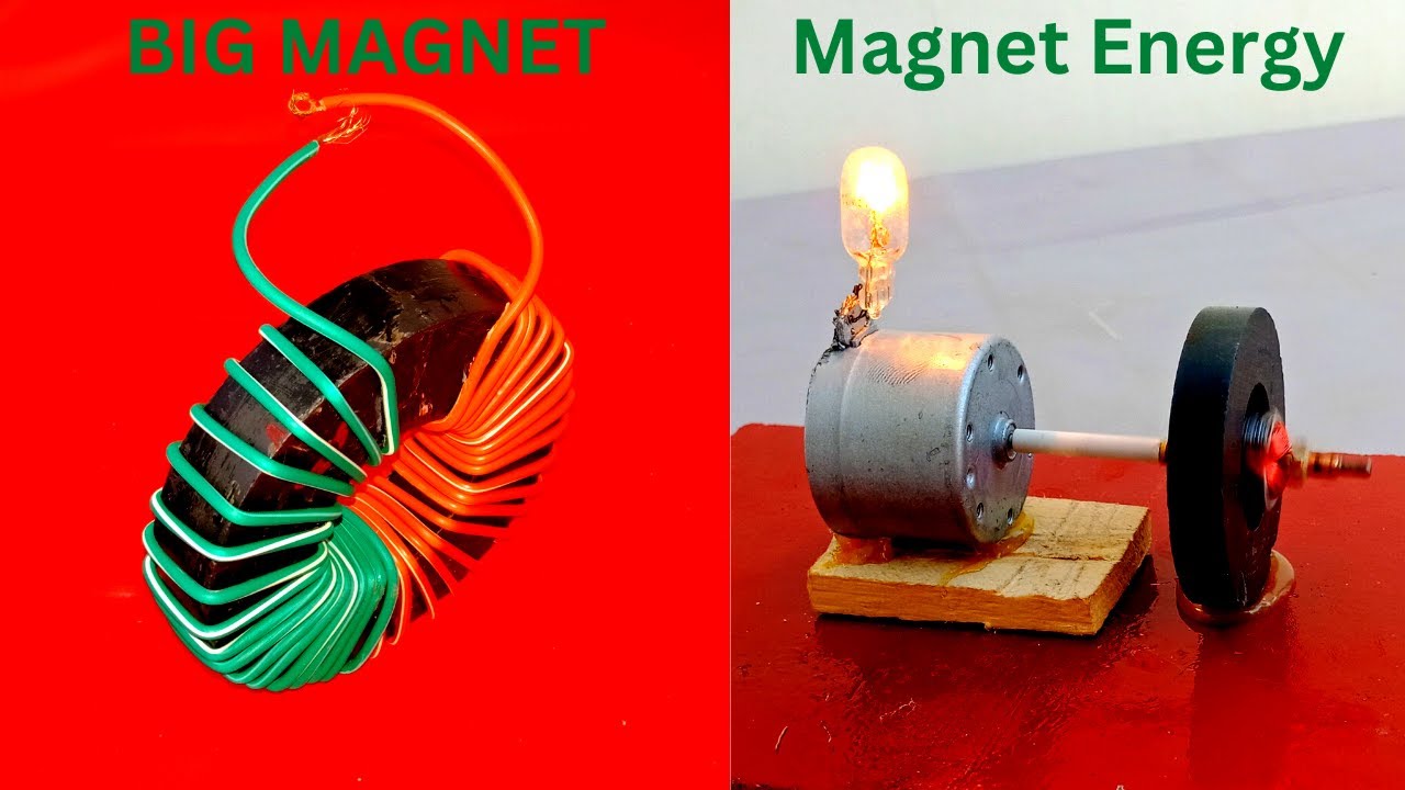 Free energy generator device with magnet and dc motor - YouTube