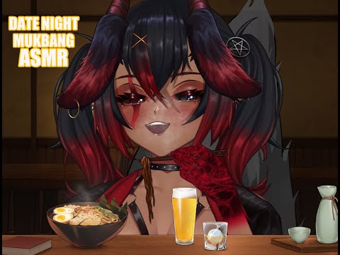 (ASMR) Mukbang dinner date with a stinky dog | BURP WARNING