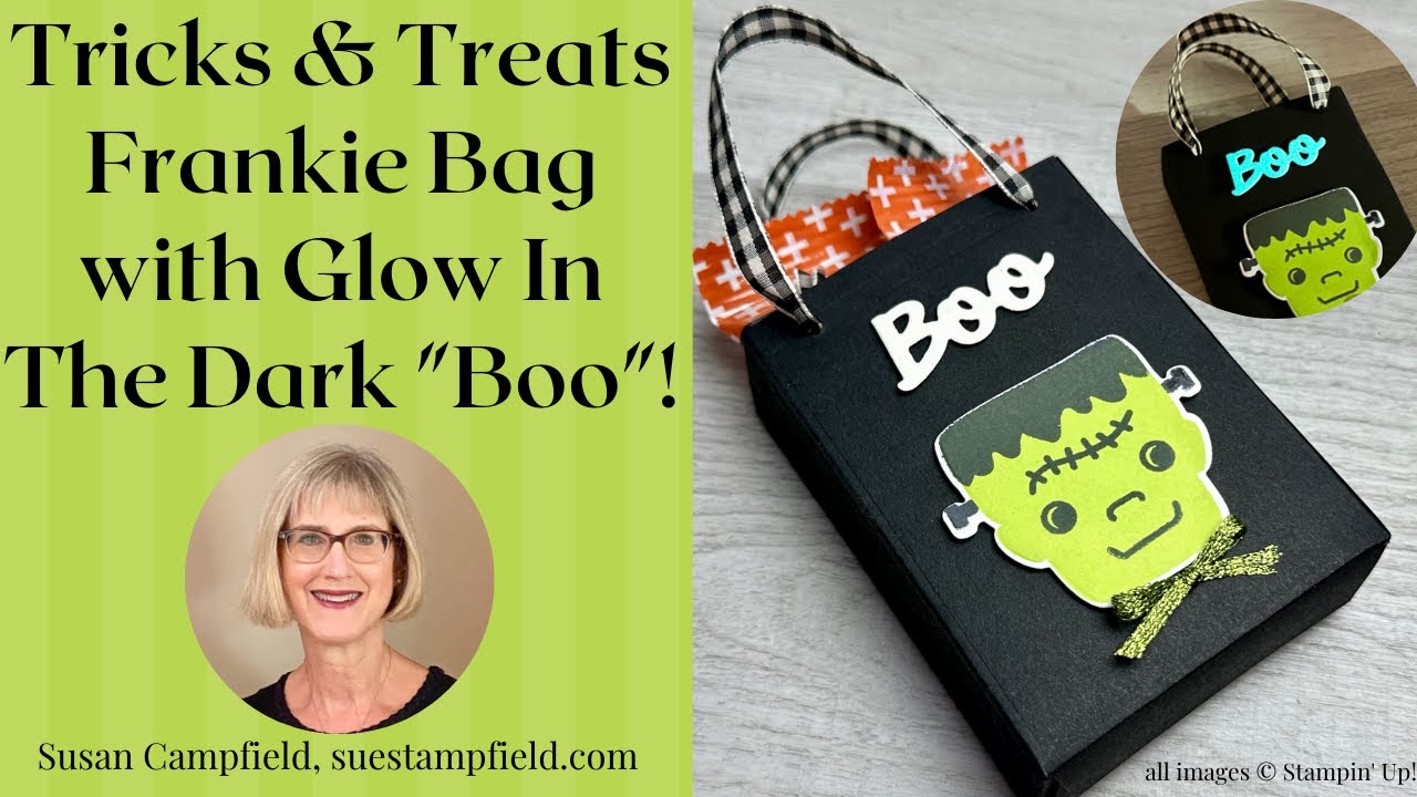 Cute! Tricks & Treats Frankie Bag with Glow In The Dark "Boo"! - YouTube