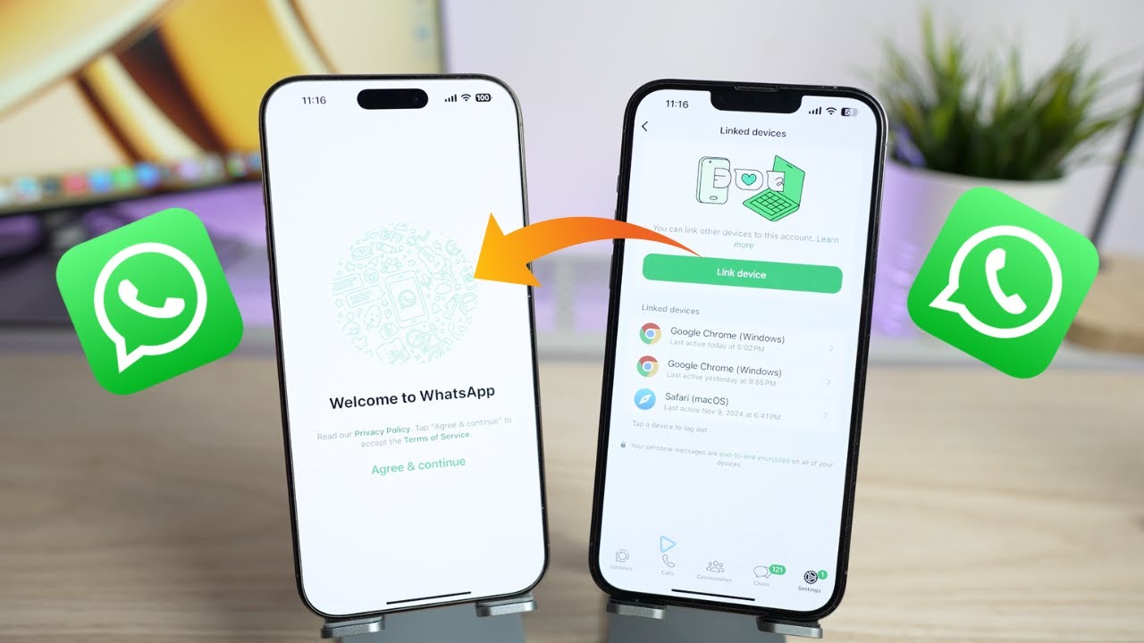 Use WhatsApp on Two Phones | iPhone and Android - YouTube