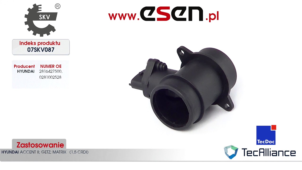 Przepływomierz powietrza HYUNDAI ACCENT HYUNDAI GETZ HYUNDAI MATRIX OE ...