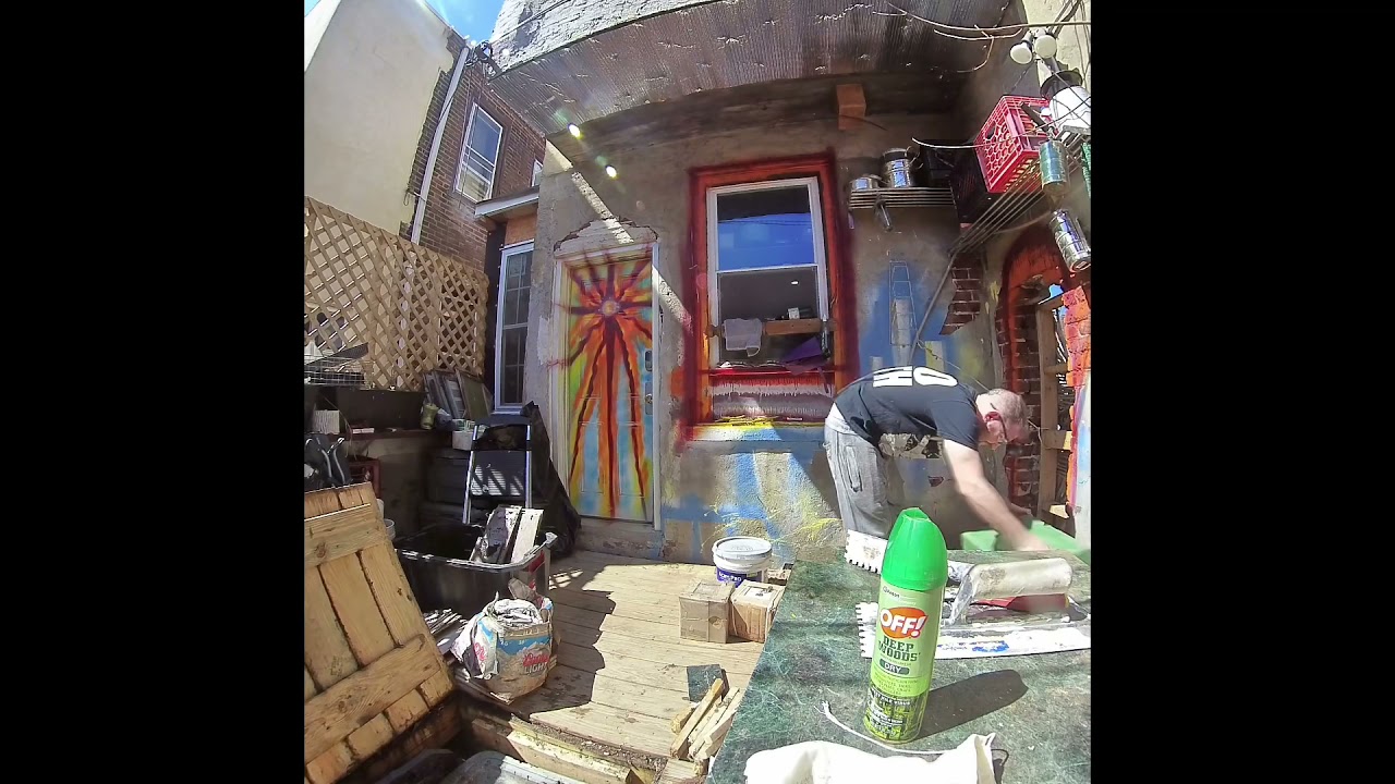 Mosaic trash castle - YouTube