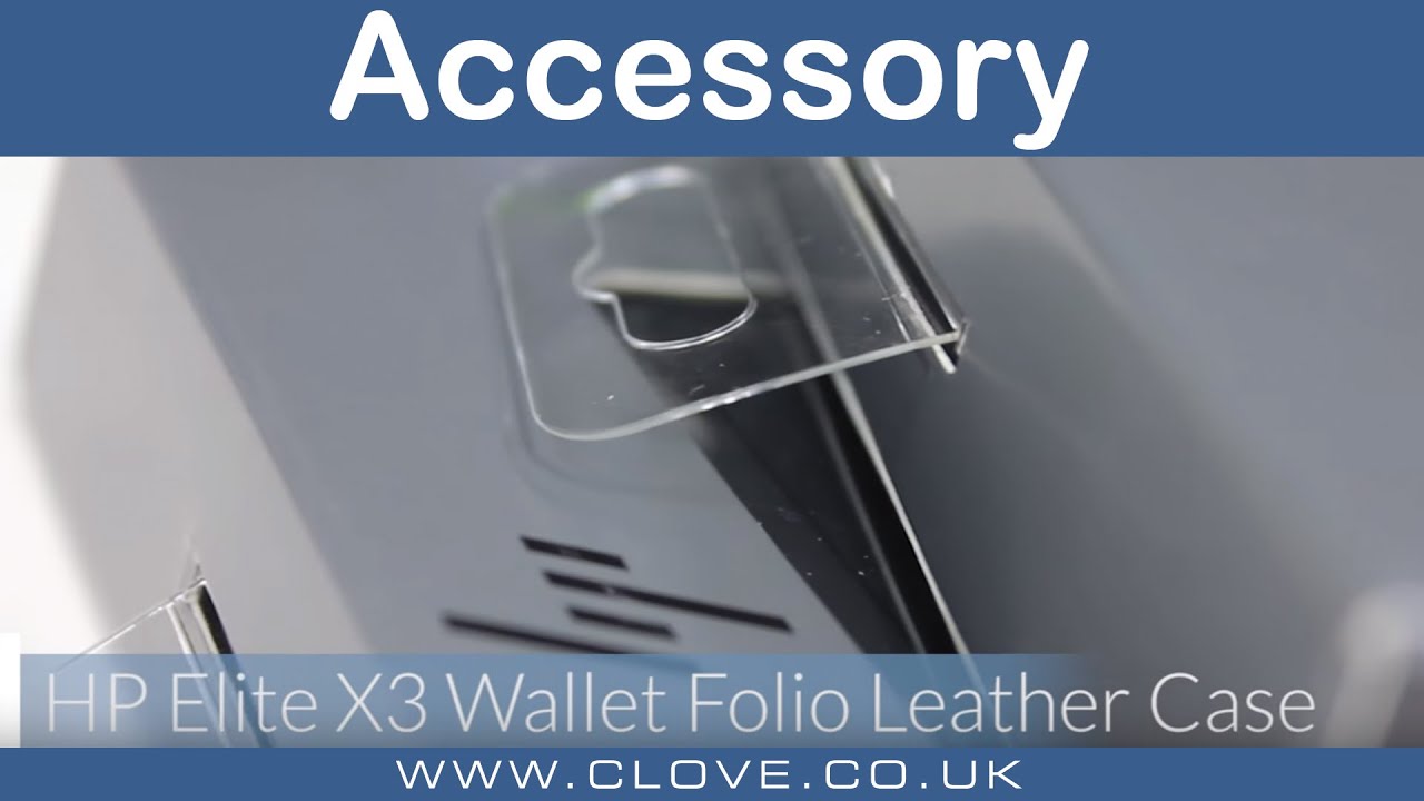 HP Elite X3 Wallet Folio Leather Case - YouTube