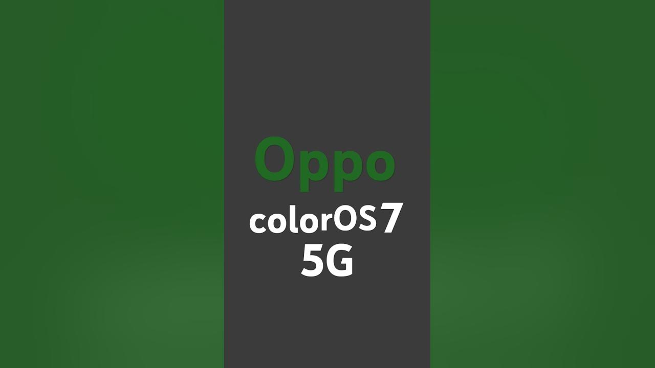 Oppo colorOS7 5G - YouTube