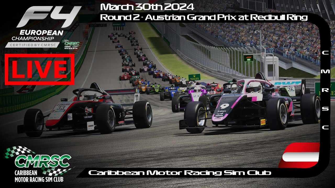 Live l Round 2 l Austrian Grand Prix l CMRSC F4 European Championship ...