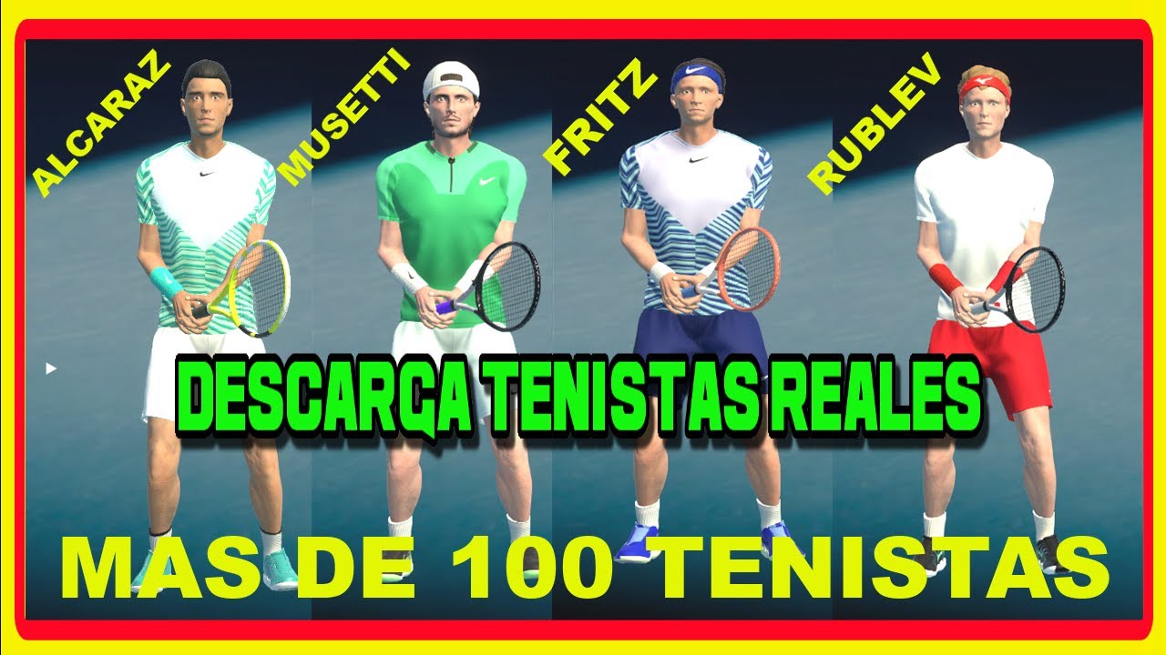 Tutorial tenistas Reales para Mod XKT 3.0 Tennis Elbow 4 | Más Gruñidos ...