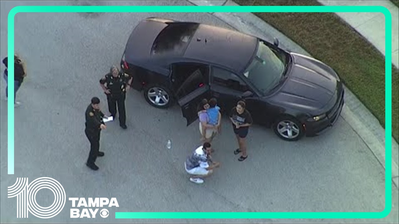 Missing child's emotional reunion with family caught by chopper - YouTube