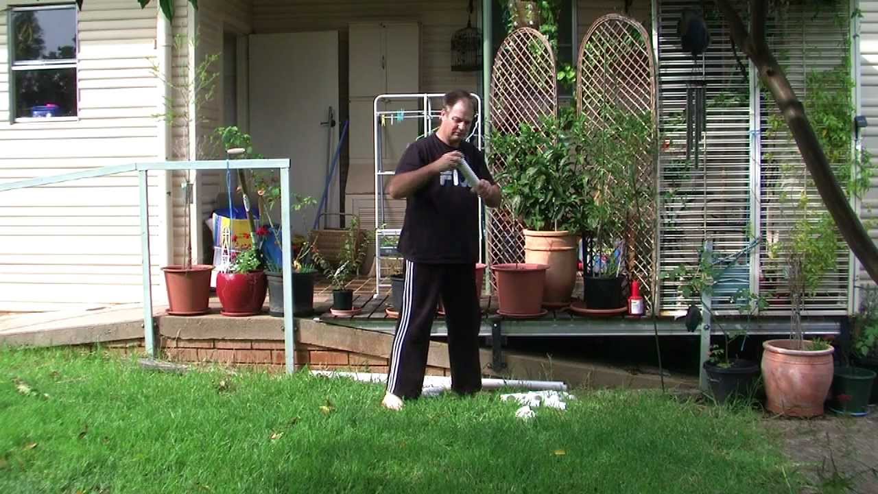 DIY PVC water pipe Ballet Barre - YouTube