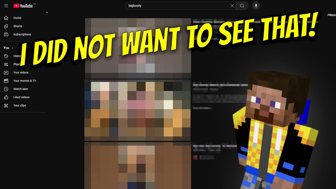 Rekrap Searches BigBooty on Youtube - YouTube