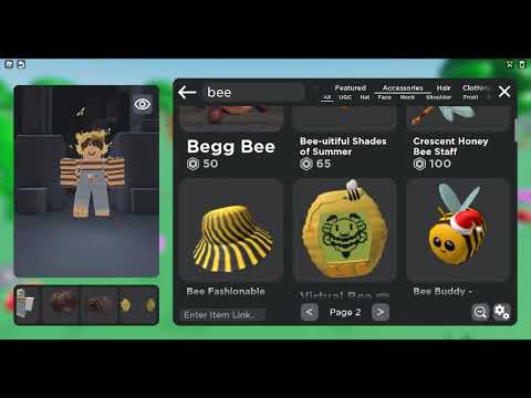 Roblox Bee Outfit - YouTube