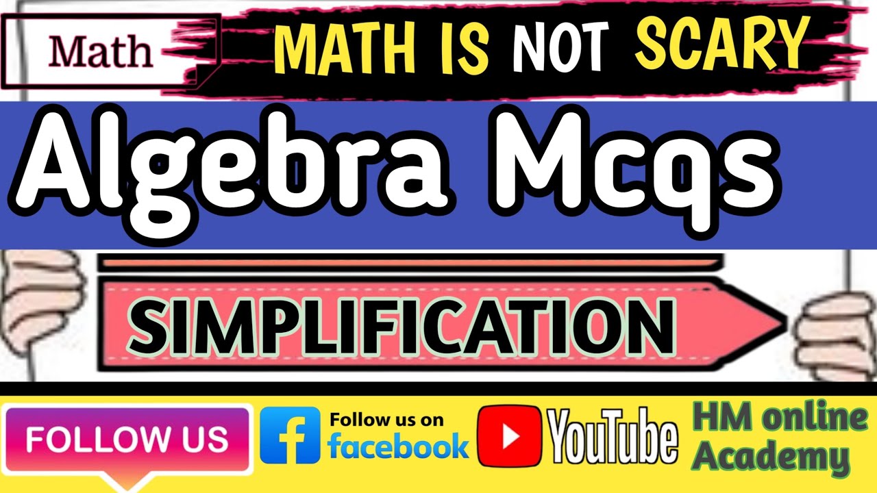 Algebra|algebra mcq for competitive exams|algebra mcq questions - YouTube