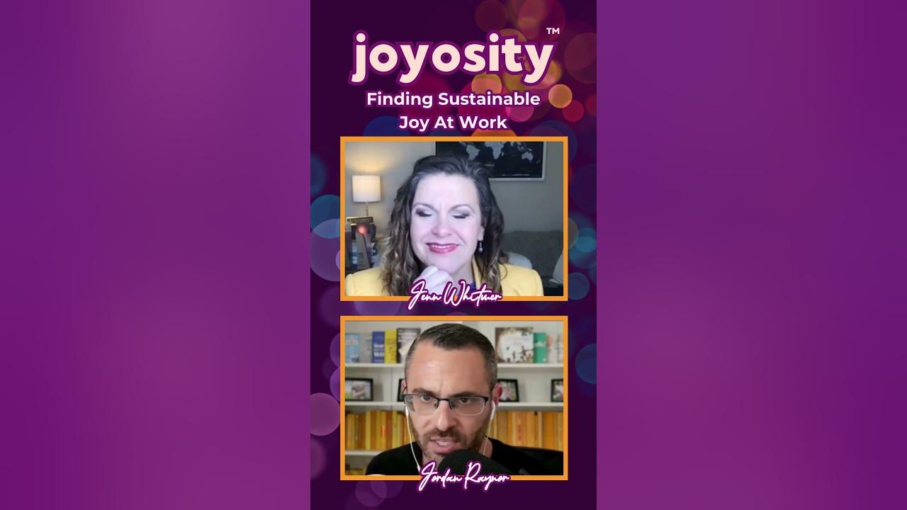 Finding Sustainable Joy At Work With Jenn Whitmer And Jordan Reynor #podcast #joy #work - YouTube
