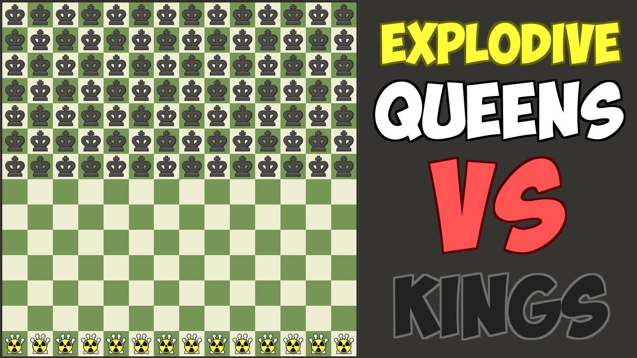 Battle Timelapse Of Explodive Queens And Kings┃Fairy Chess - YouTube