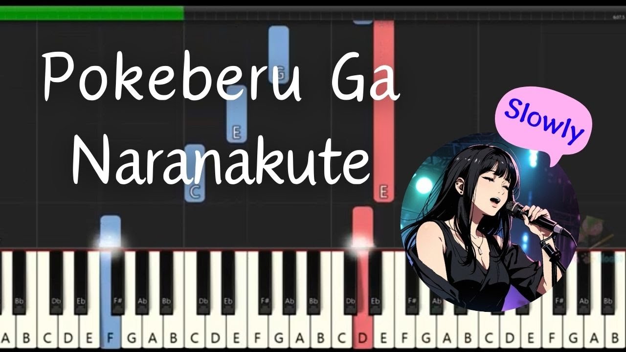Pokeberu Ga Naranakute - Mari Kunitake (Piano Tutorial) Japanese City Pop - YouTube