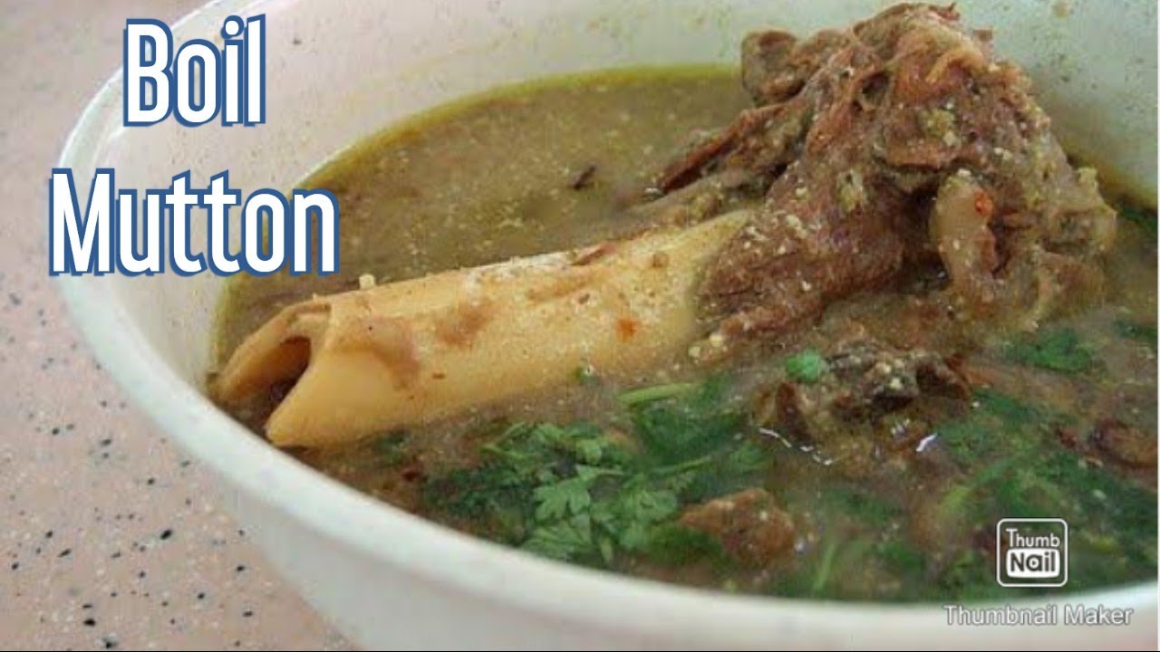 Boil Mutton Recipe from Queen's Kitchen Diaries - YouTube