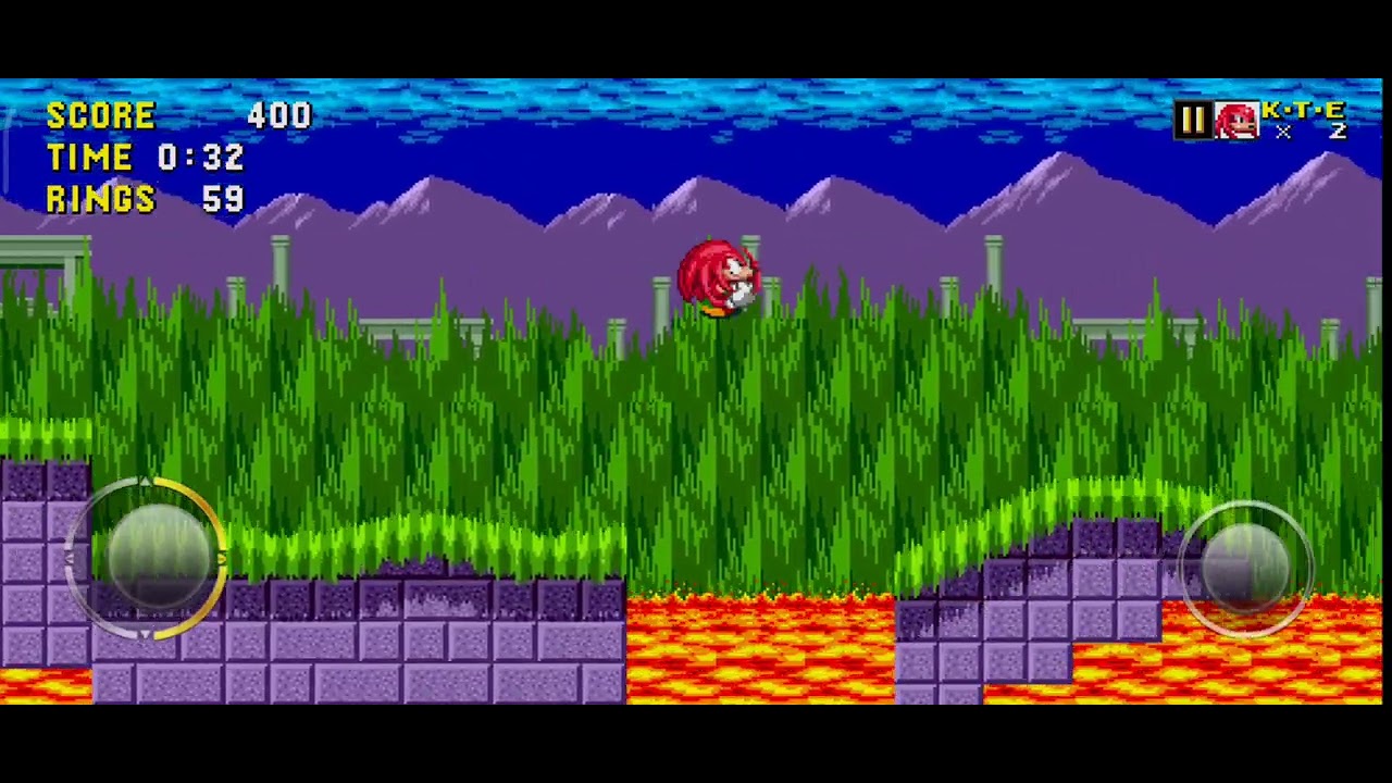 Secret Invincibility Monitor with Knuckles - Marble Zone Act 1 - Sonic ...