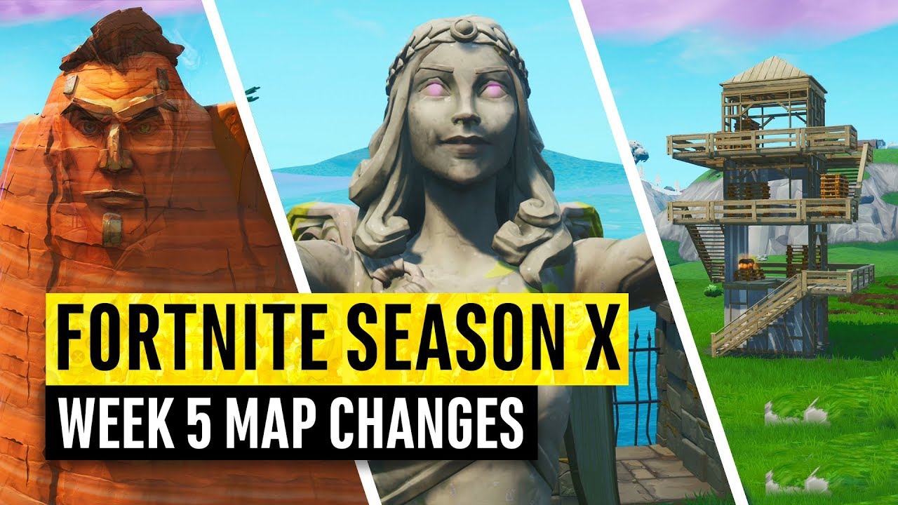 Fortnite | All Season X Map Updates and Hidden Secrets! WEEK 5 - YouTube