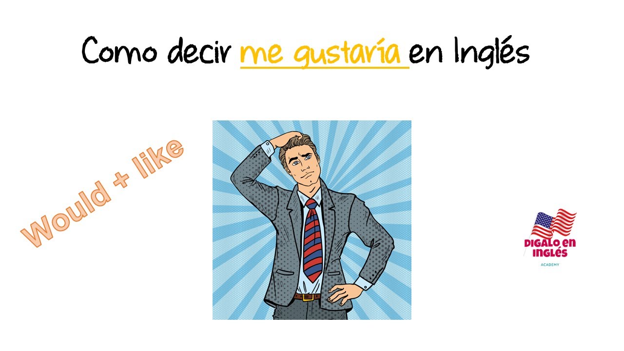 Como decir ME GUSTARIA en inglés - YouTube