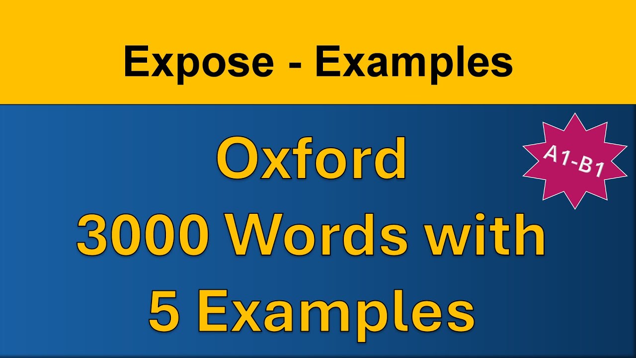 Expose - Examples - YouTube