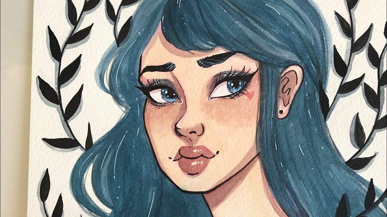 Watercolor-skin tutorial - YouTube
