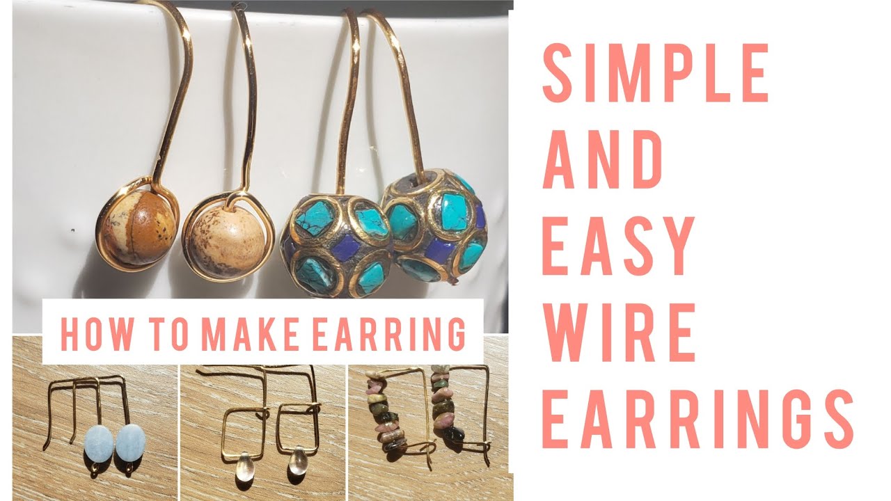 How to Make Earrings with Beads || Simple Earring Design || Beautiful ...