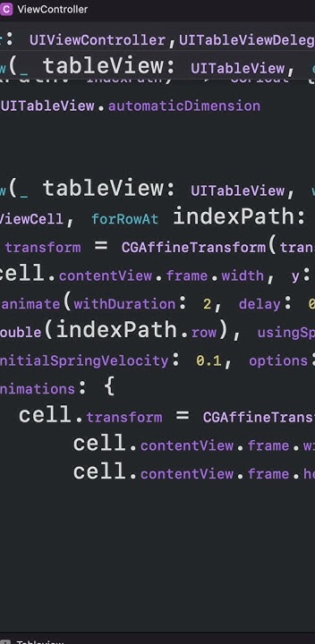 Creating Wave Animation in UITableViewCell using Swift - YouTube