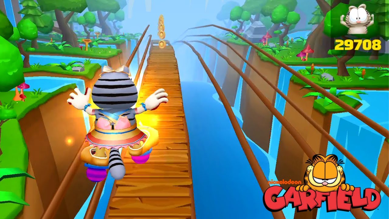 Garfield Rush 🐈 Play w/ Garfield, Odie or Nermal! Endless running Game ...