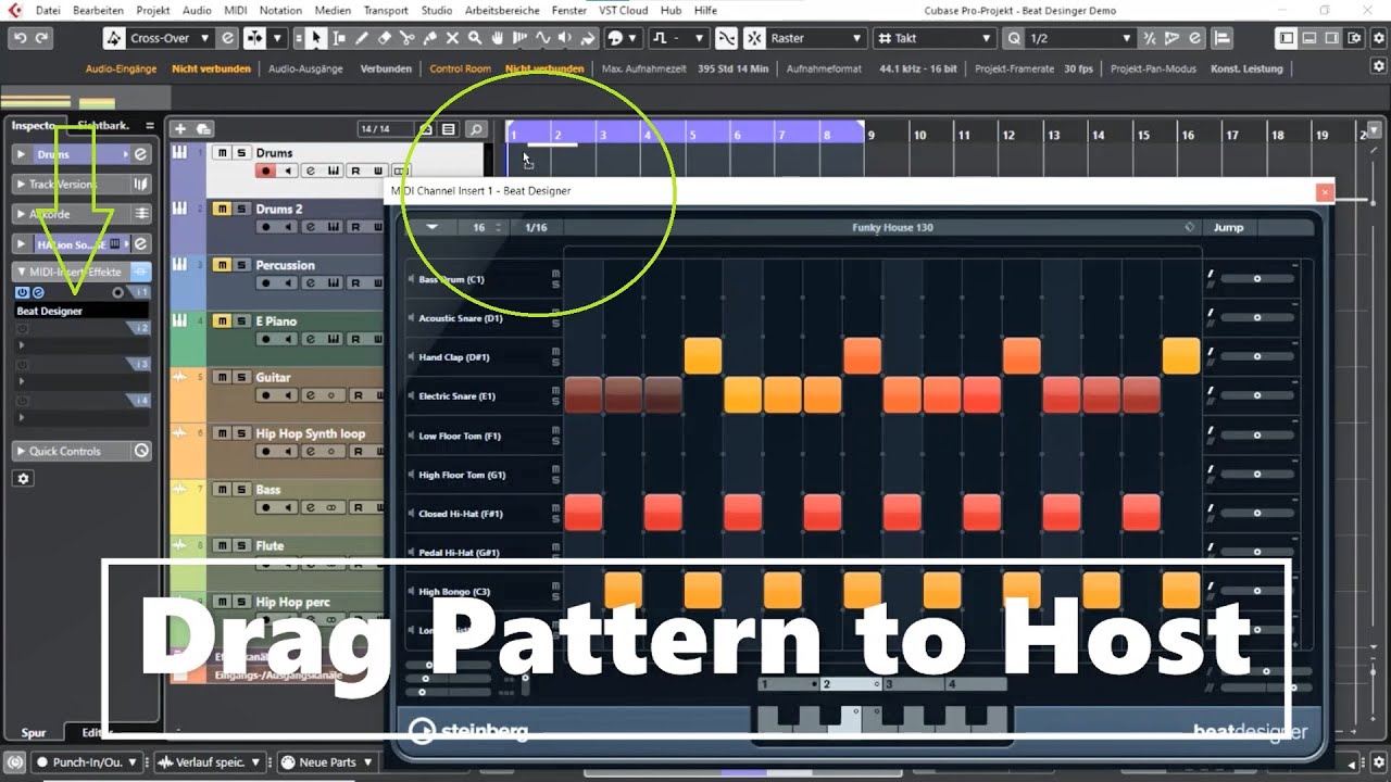 Cubase: Create Loops with Beat Designer - Part II - YouTube