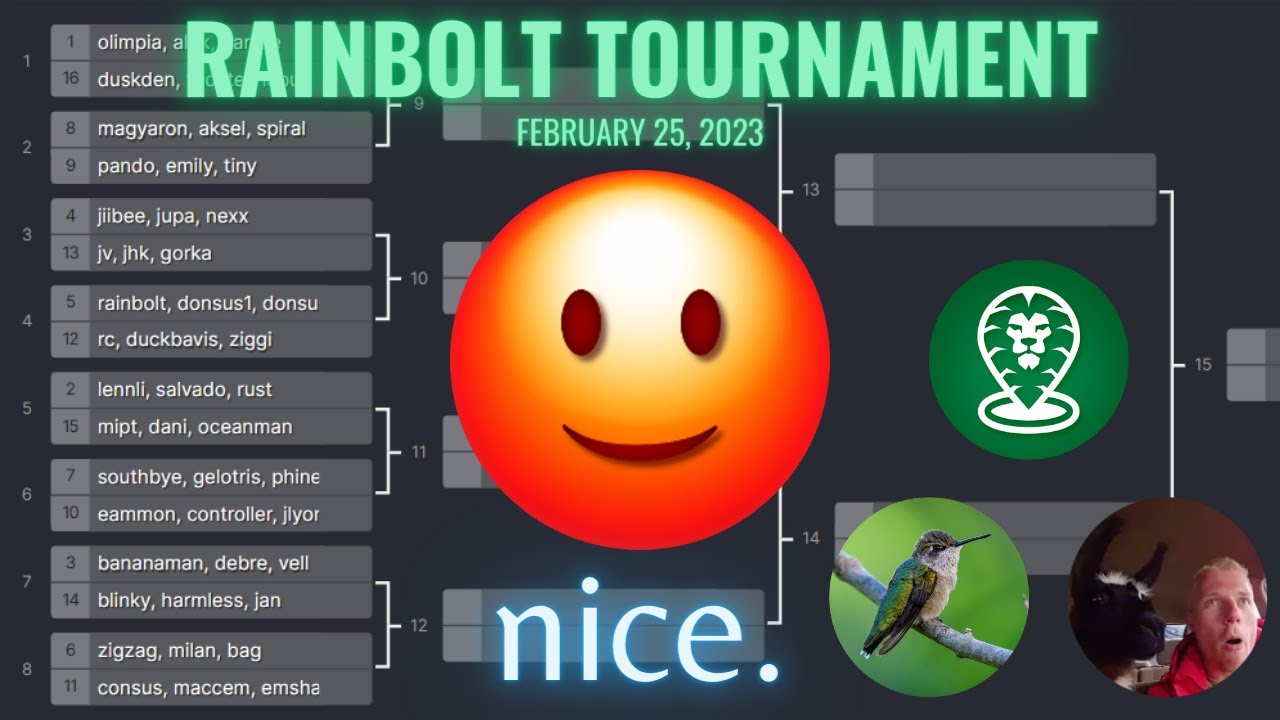 My BEST EVER finish in a Rainbolt tournament! (ft. Eamonn and ...
