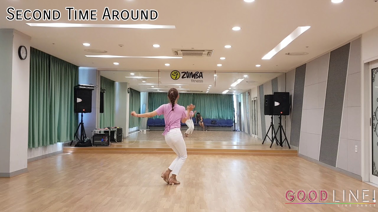 Second Time Around Line dance - Intermediate (Demo) - YouTube